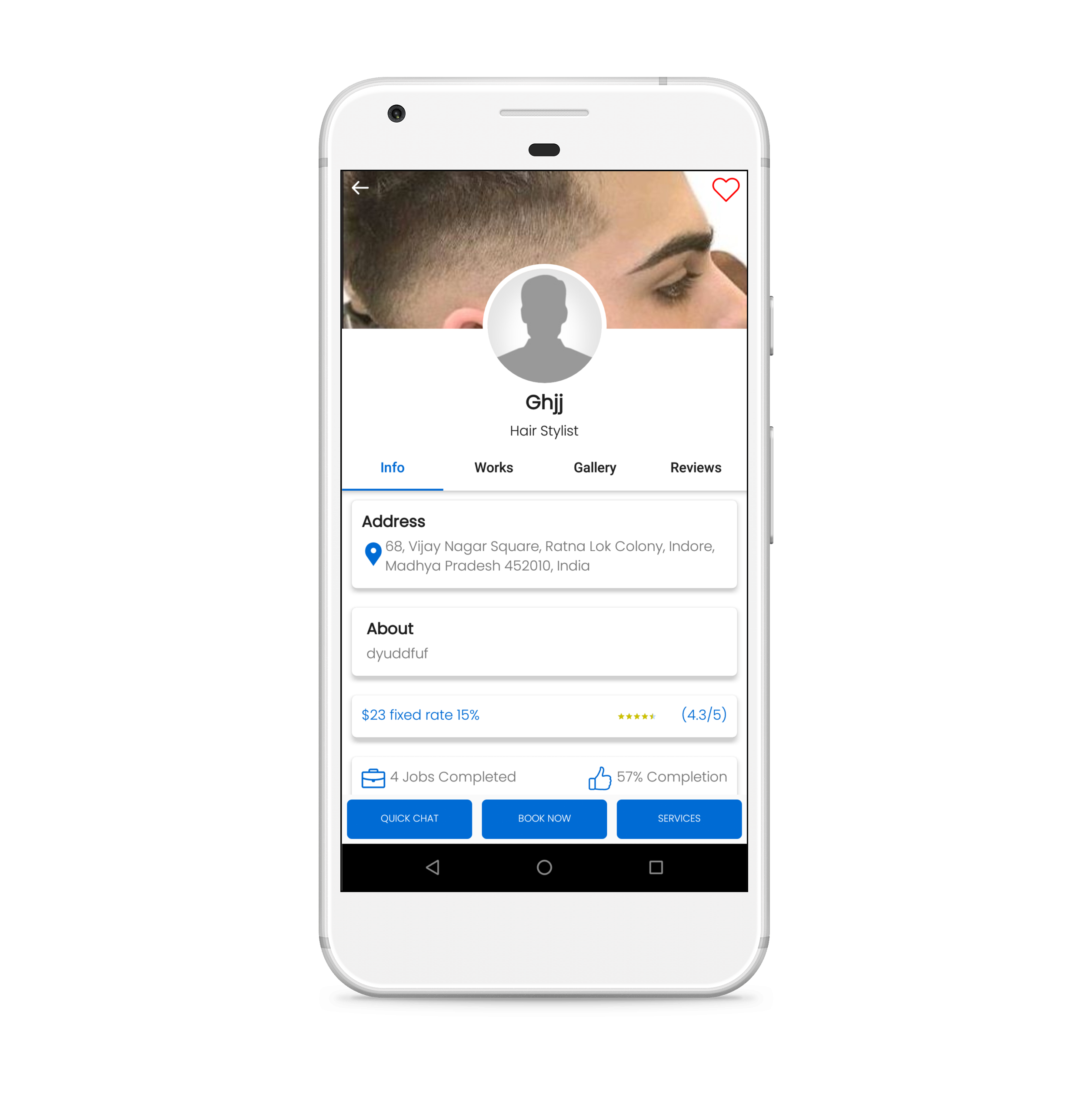 Hire for Work - Fab Artist Android | 2 Apps | Customer App + Artist App + Admin Panel ...